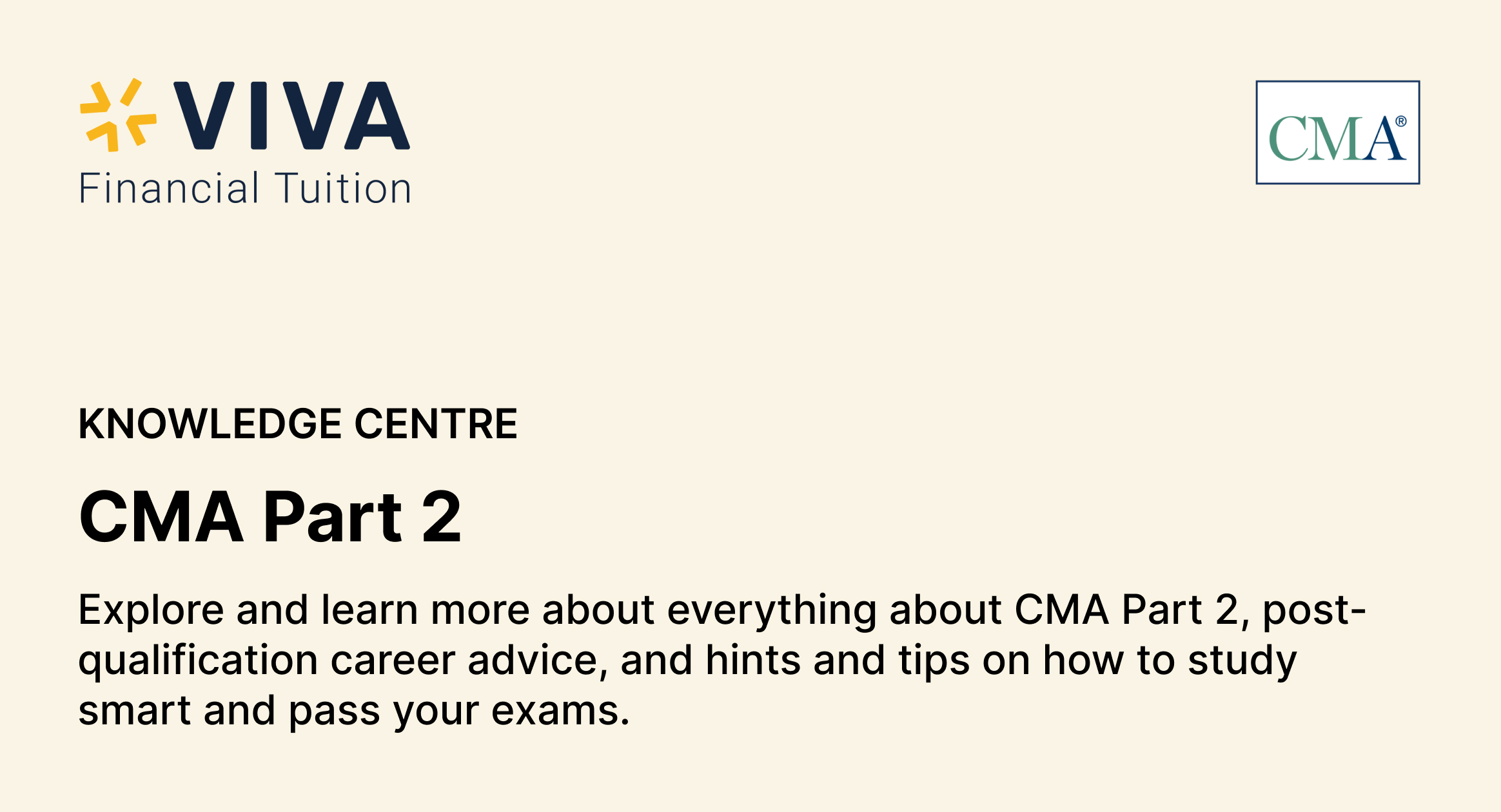 CMA Part 2